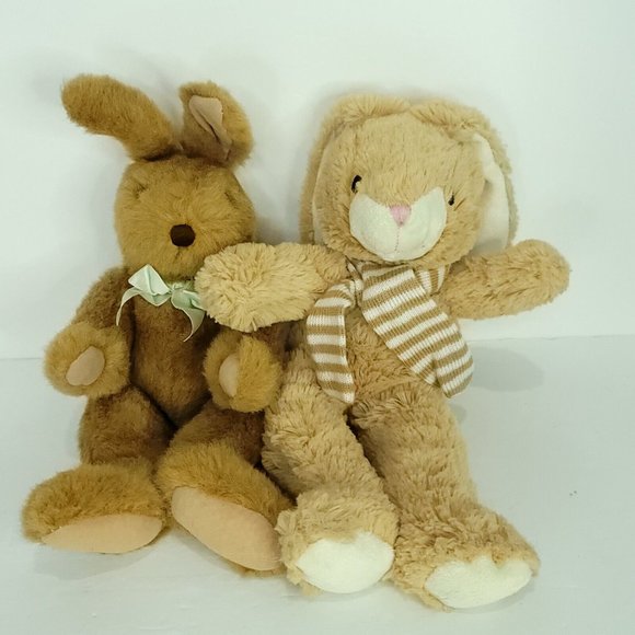 Toys | Lot Of 2 Easter Bunny Rabbit Long Leg Plush 12 Stuffed Animal ...